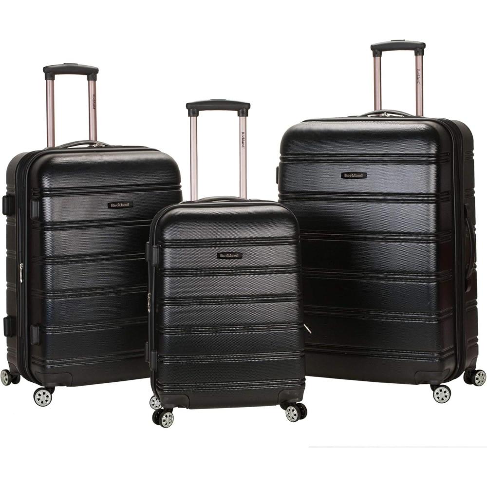 Rockland Vara Softside 3-Piece Upright Luggage Set, Acu Camo, 3-Piece ...